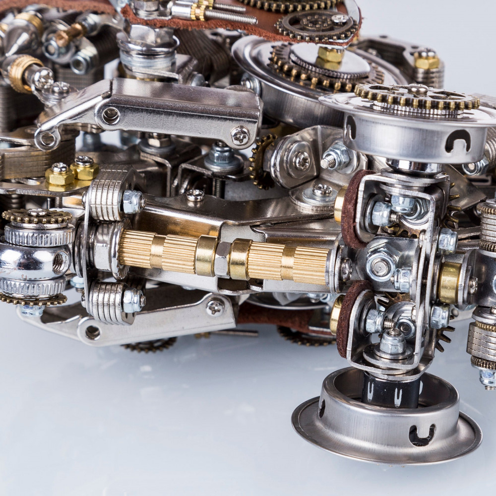 1064pcs+ steampunk deep-sea anglerfish 3d metal ocean model diy kit ...