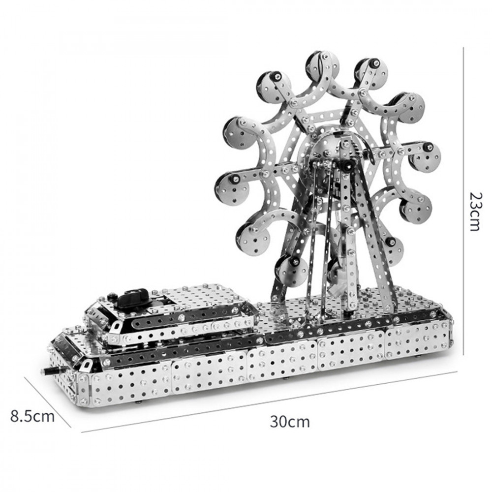 1500pcs+ metal clockwork-driven ferris wheel diy model toys - 1500pcs ...