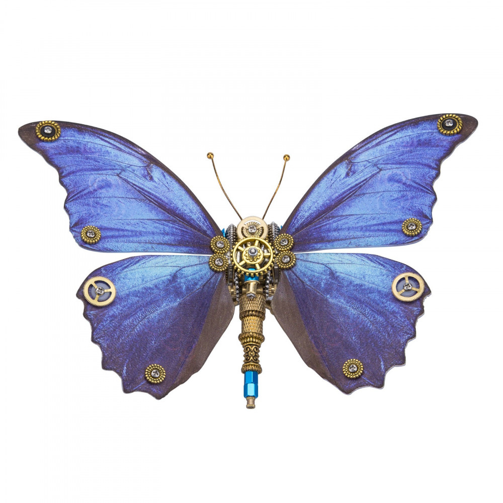 150pcs+ steampunk blue morpho menelaus 3d metal model diy kits - 150pcs ...