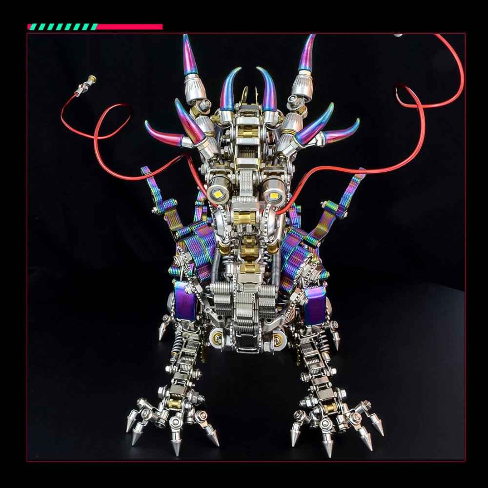 2030+pcs punk mechanical metal large dragon model kit difficult puzzle ...
