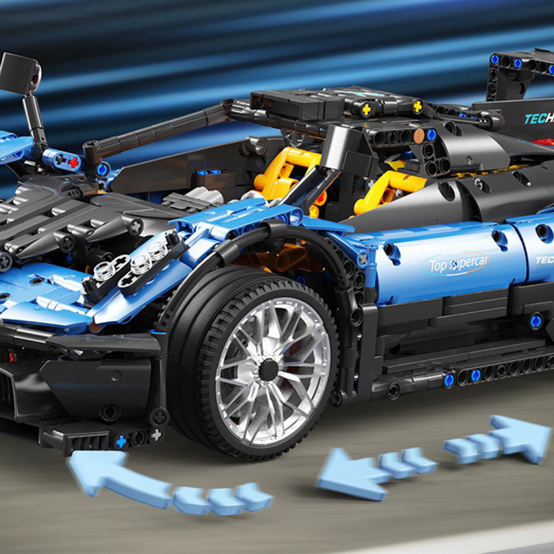 remote controlled italian hypercar 2288pcs - 2288pcs cathedral model kits