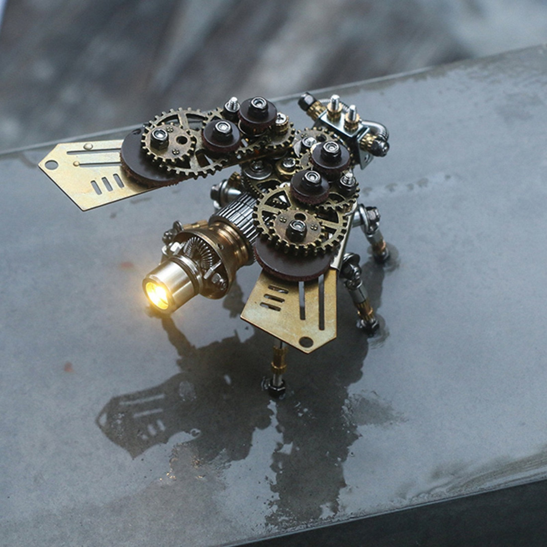 265pcs metal mechanical firefly insect 3d diy assembly model kit for ...