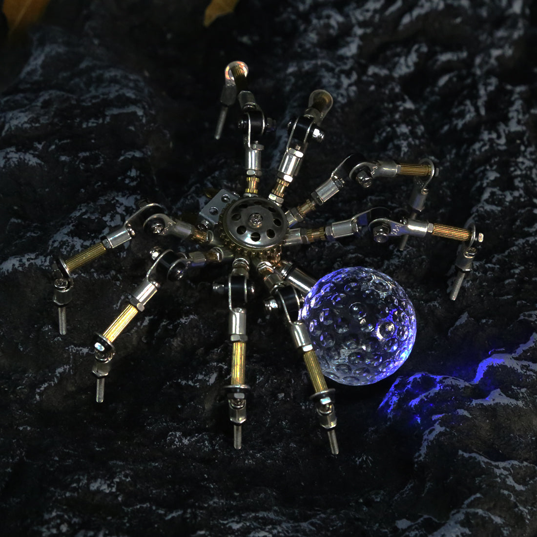 270pcs+ halloween light up mini spider model diy kits 3d metal puzzle ...