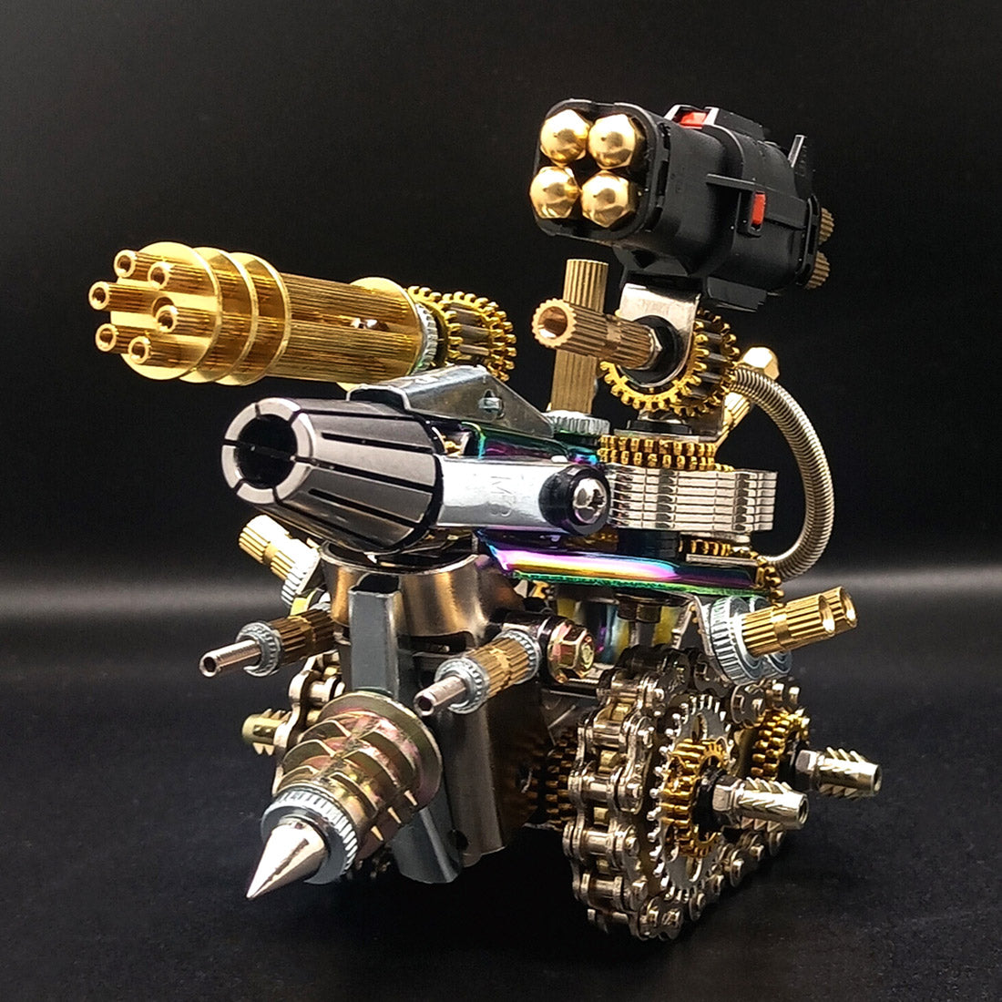 300pcs+ diy metal mechanical war armoured assault tank building kit ...