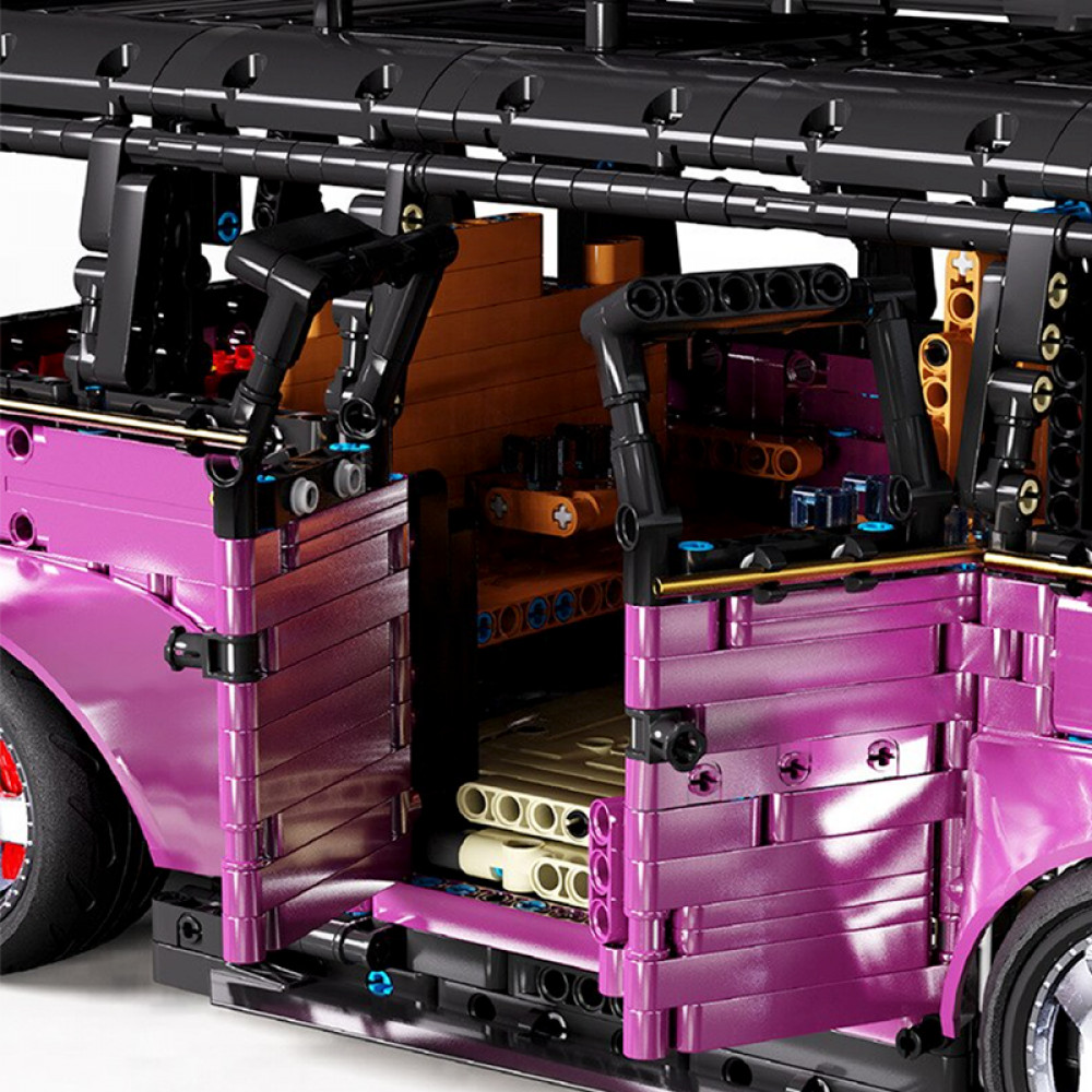 widebody satin purple campervan 3298pcs - 3298pcs