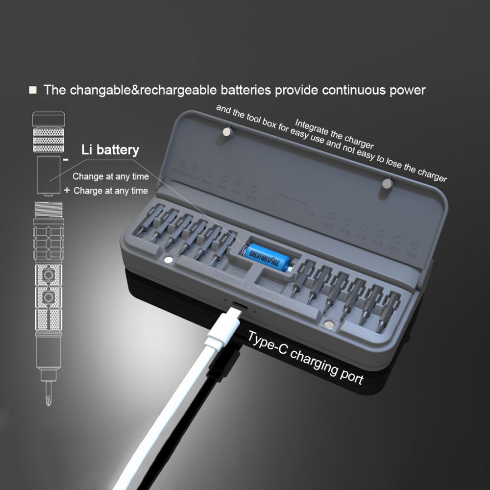 34-in-1 metal model kit tools electric precision screwdriver - 34-in-1 ...