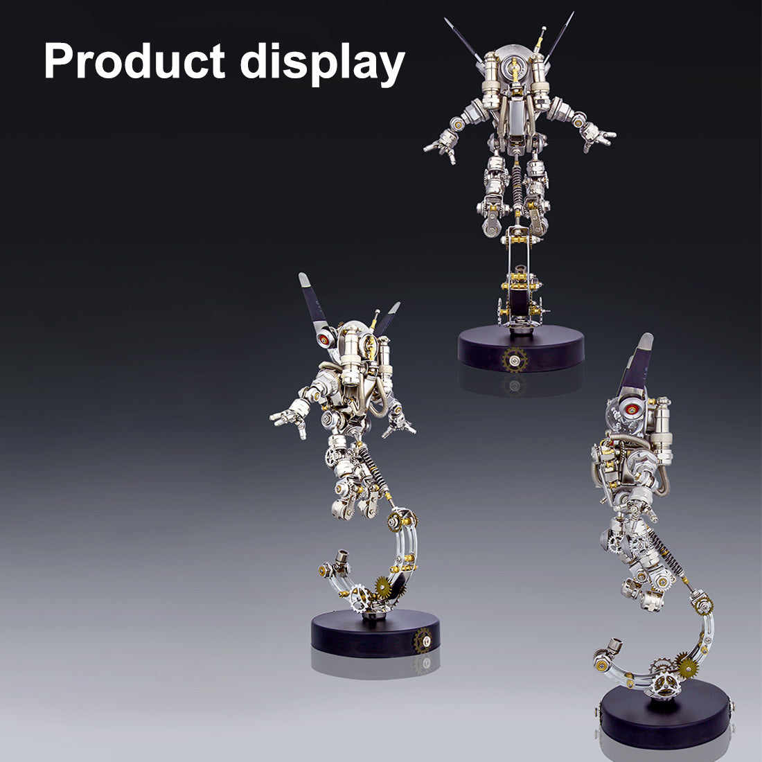 mechanical aerospace rabbit sci-fi punk female astronaut 3d metal ...