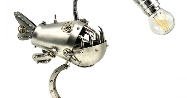 3d metal assembly mechanical anglerfish lamp toy - 3d-metal-assembly ...