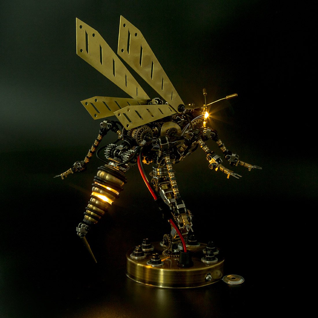 3d metal diy mechanical wasp insects puzzle model kit assembly jigsaw ...