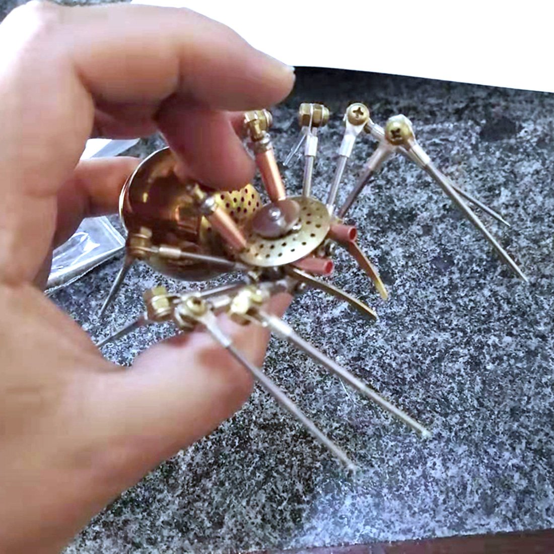 3d metal mechanical golden spider assembly model kit - 3d-metal ...