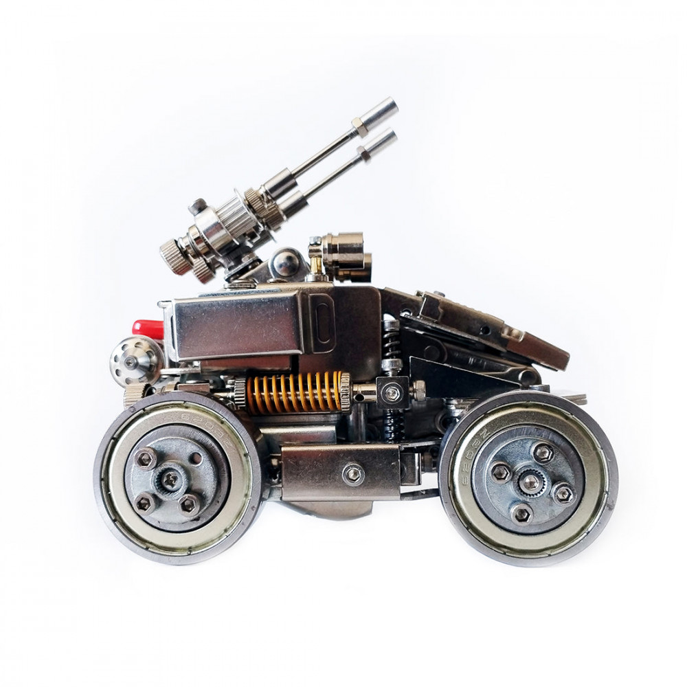 3d metal puzzle mechanical combat vehicle punk assembly model 400+pcs ...