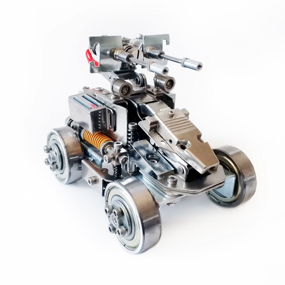 3d metal puzzle mechanical combat vehicle punk assembly model 400+pcs ...
