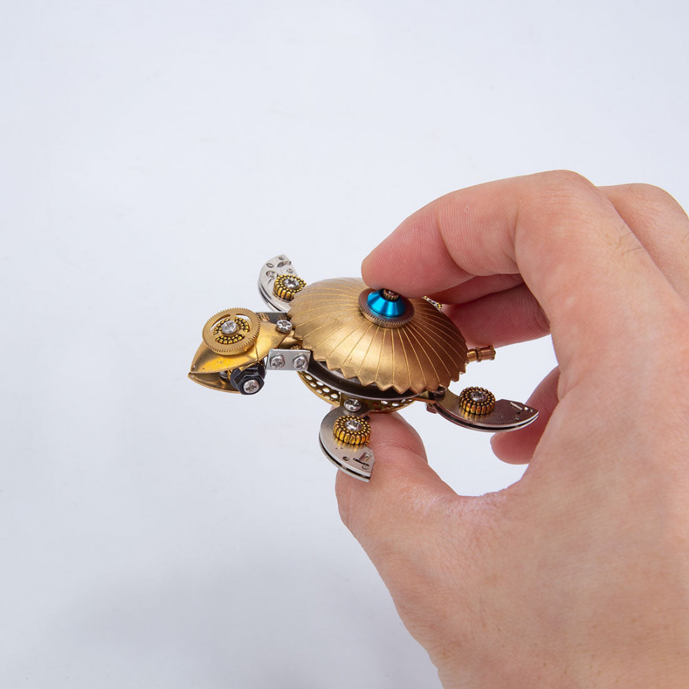 3d metal puzzle turtle mechanical model kids craft kit - 3d-metal ...