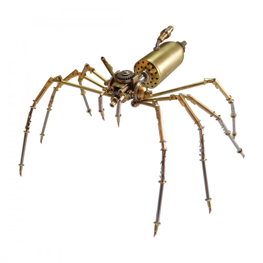 3d mini long-legged spider model steampunk diy metal puzzle assembly ...