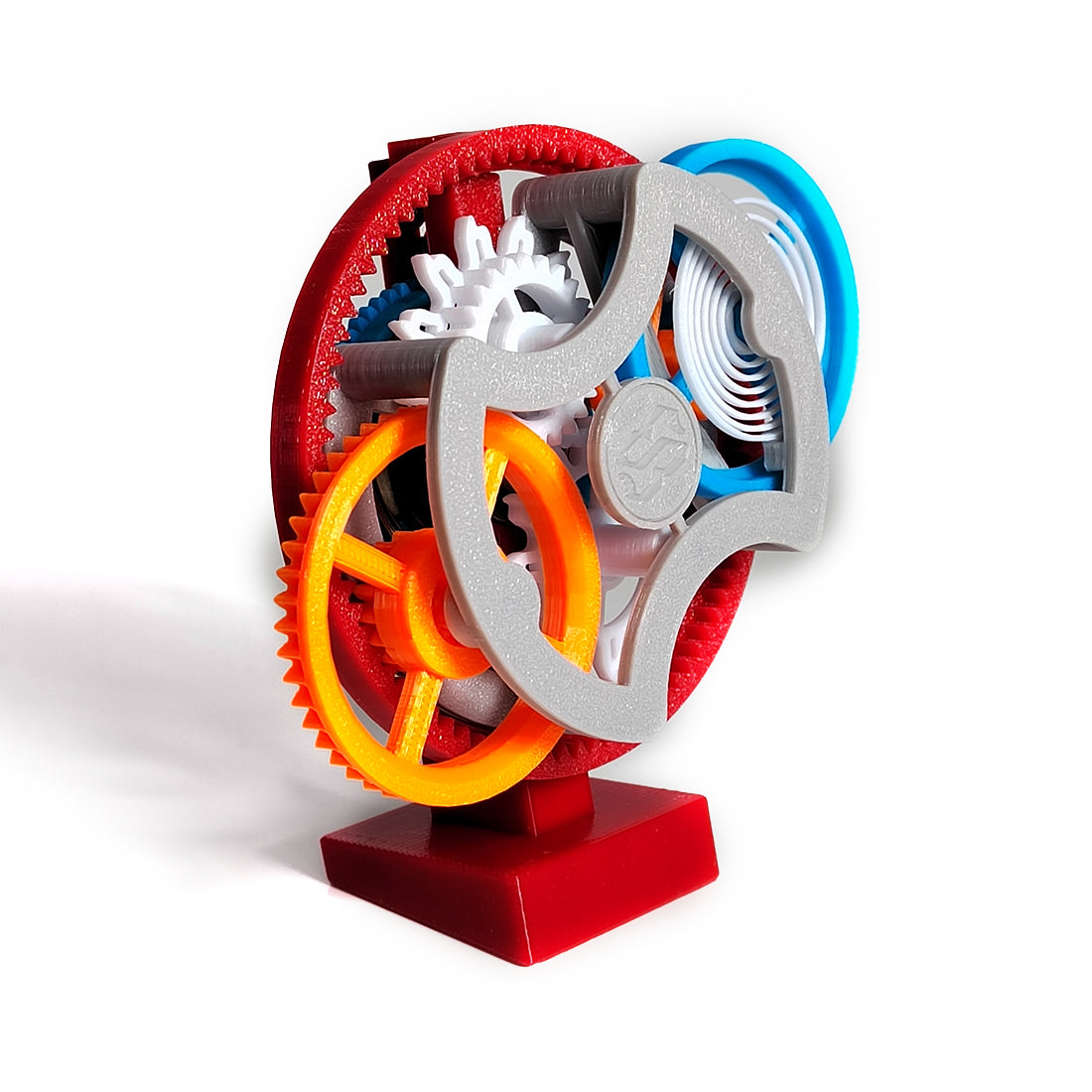 3d printed double-ring flywheel tourbillon assembly model - 3d-printed ...