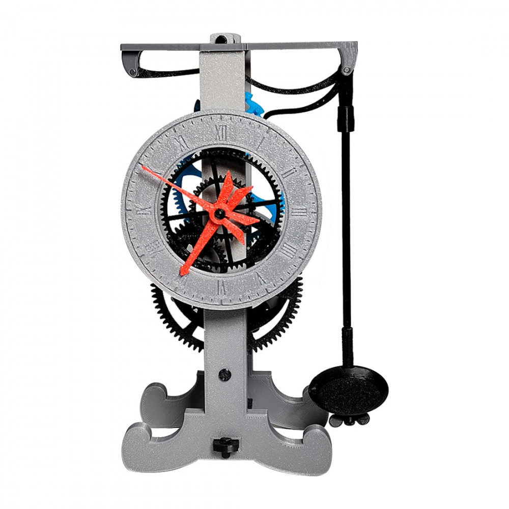 3d printed mechanical vertical tourbillon clock assembly model - 3d ...