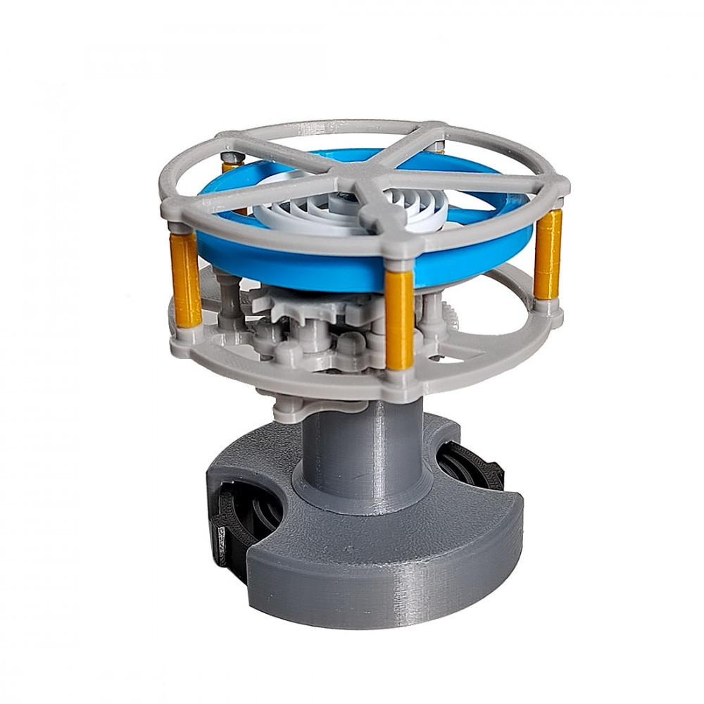 3d printed toy tourbillon horizontal clock movement model building kits ...