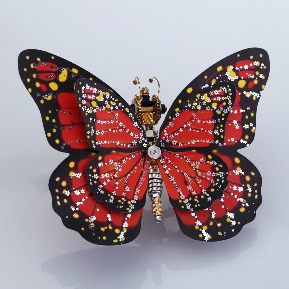 3pcs/ set steampunk 3d monarch butterflies model building kit - 3pcs ...