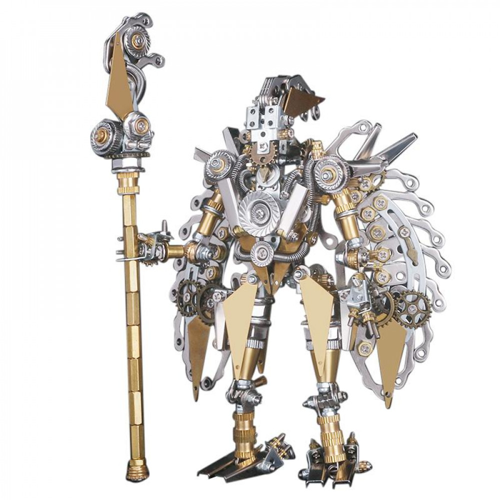 400+pcs diy metal mechanical ancient 3d fighting solider mecha assembly ...