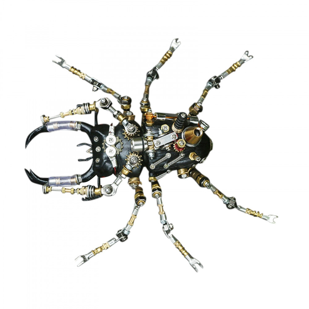 406pcs metal assembly 3d lucanidae stag beetle insect mechanical model ...