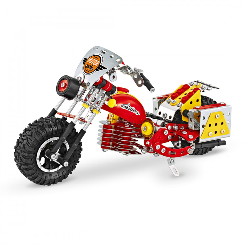 450pcs retro style metal motorcycle model building kit engineering ...