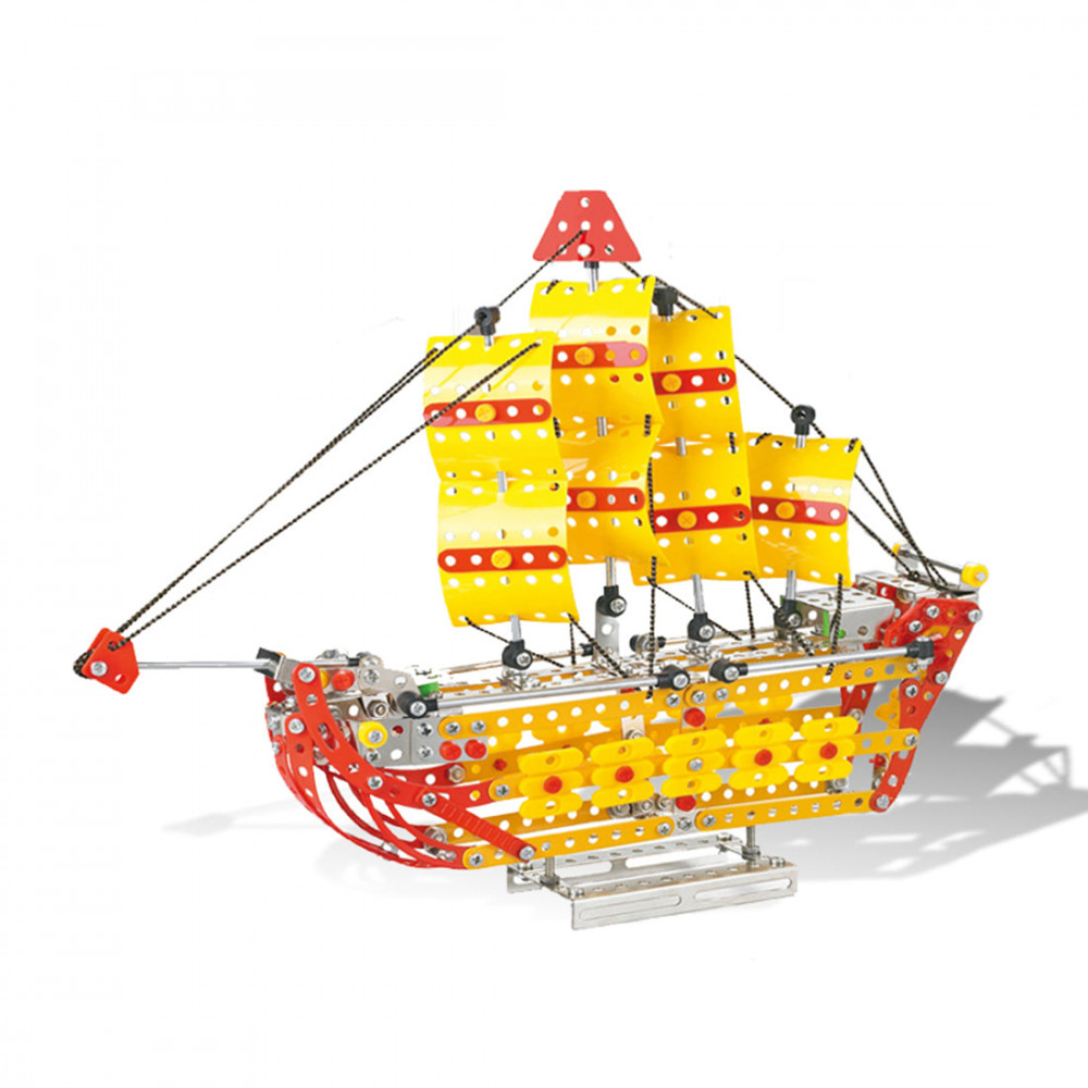 455pcs 3d mechanical model ship sailboat metal assembly kit education ...