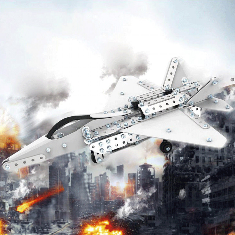466pcs+ diy assembly 3d metal military warplane helicopter model kits ...