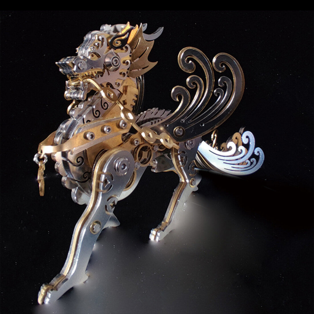 49pcs diy big pixiu mini 3d metal puzzle model assembly kit toys ...