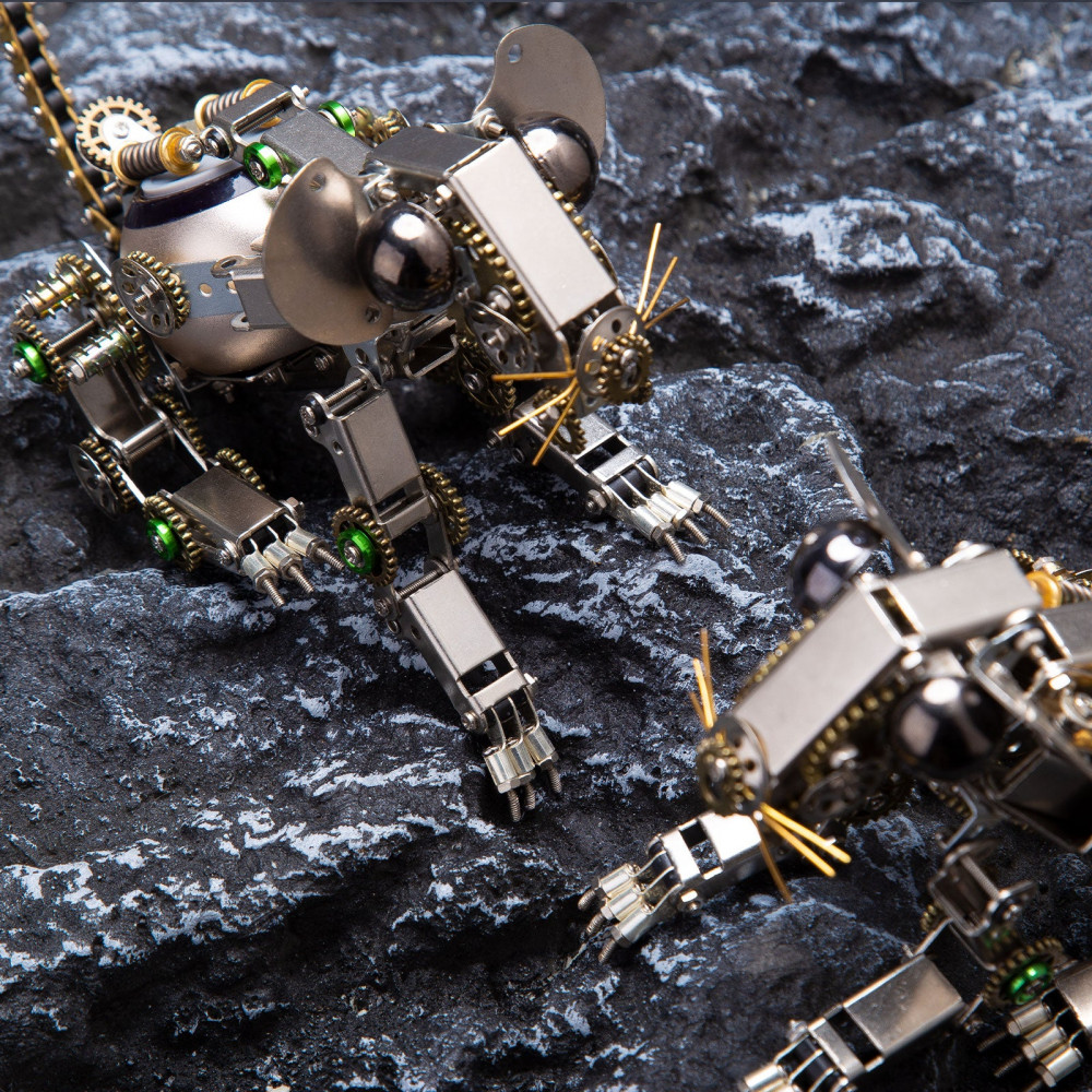 525pcs steampunk 3d metal mechanical mouse model assembly kit - 525pcs ...