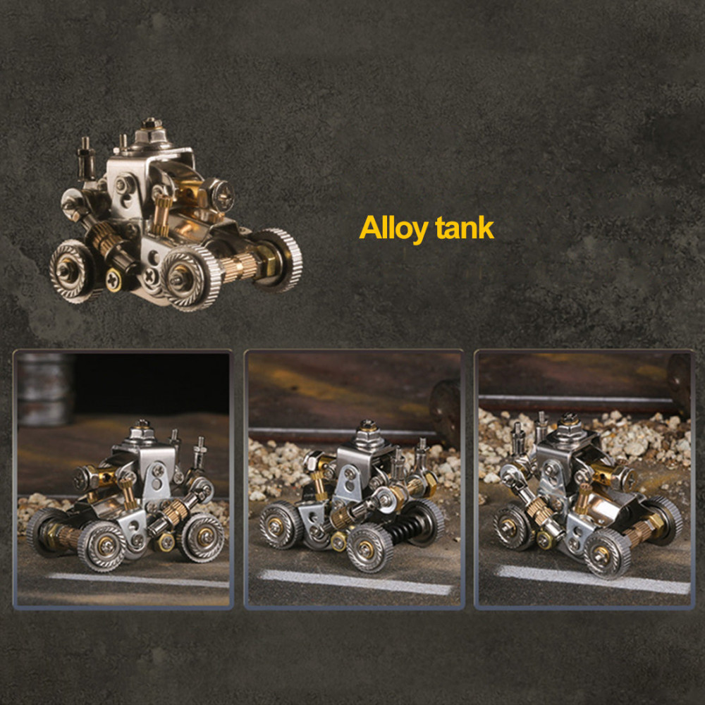 6pcs blind box diy metal assembly armored series spacecraft mecha tank ...