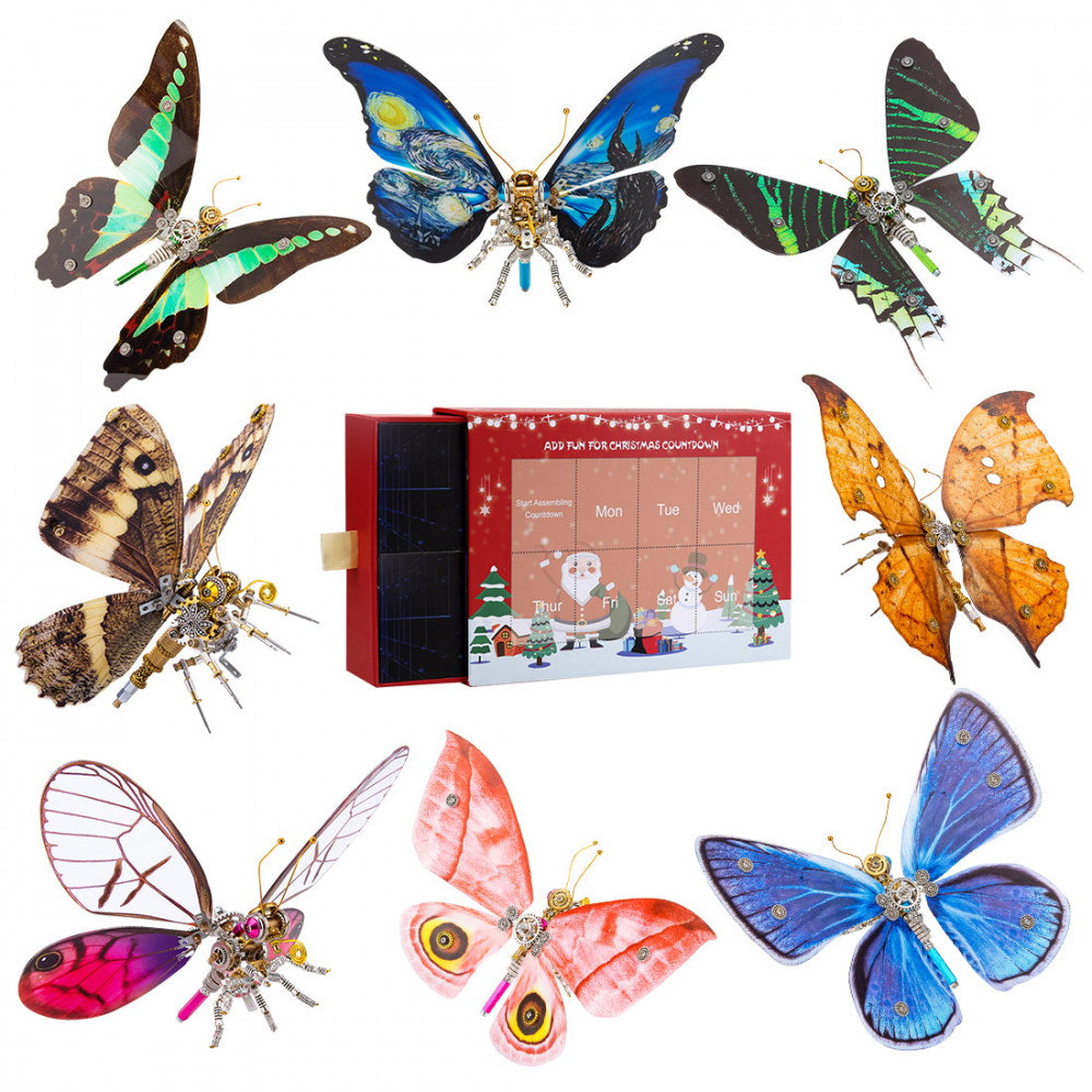 steampunk butterfly metal model kits seven days of advent calendar ...