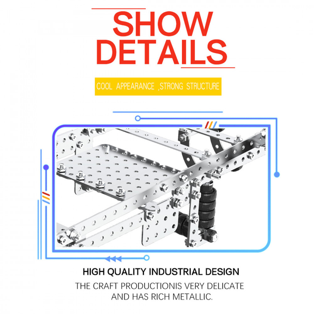 822pcs alloy manipulator assembly model diy metal screw puzzle kit ...