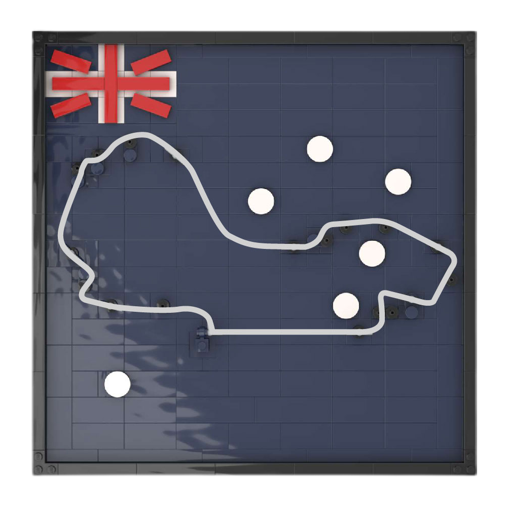 australian albert park track map 370pcs - australia