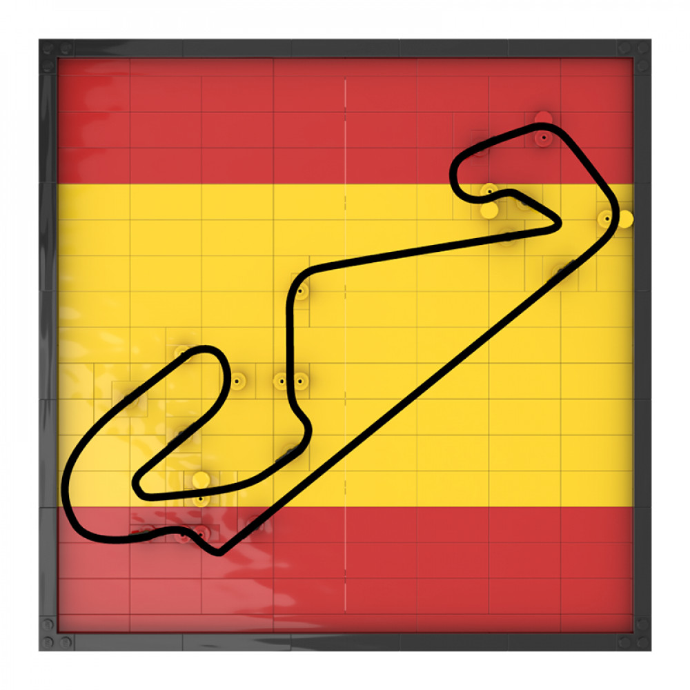 barcelona track map 343pcs - barcelona