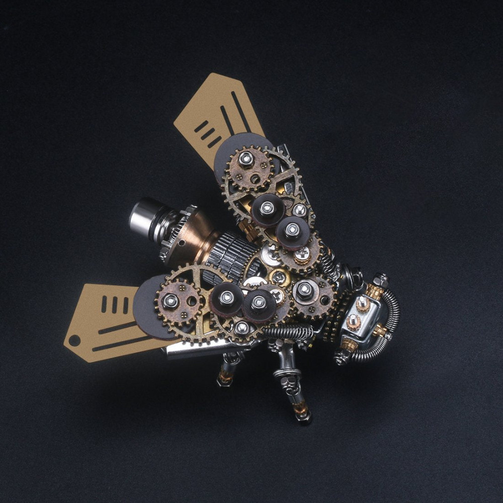 blind box 3pcs/set diy mechanical assembly metal steampunk insect ...