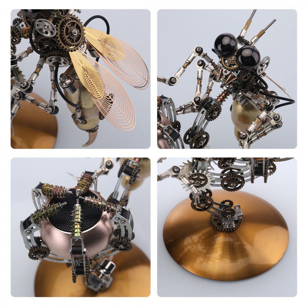 bluetooth speaker diy mechanical wasp assembly steampunk metal model ...