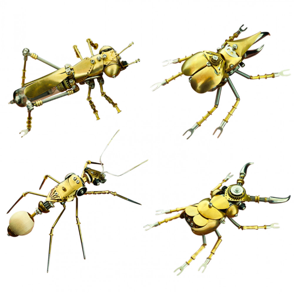brass insect metal beetle model insect handmade crafts collection ...