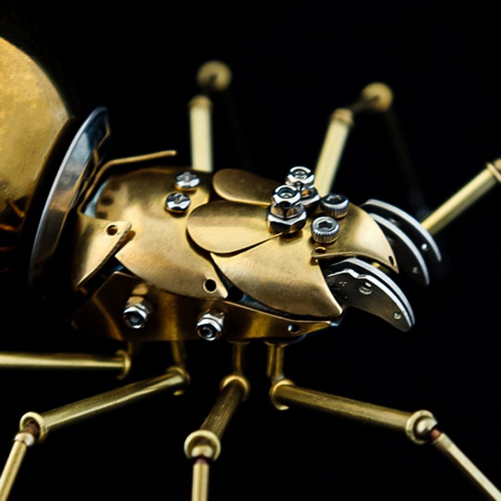 brass metal spider insect model assembled crafts for home collection ...