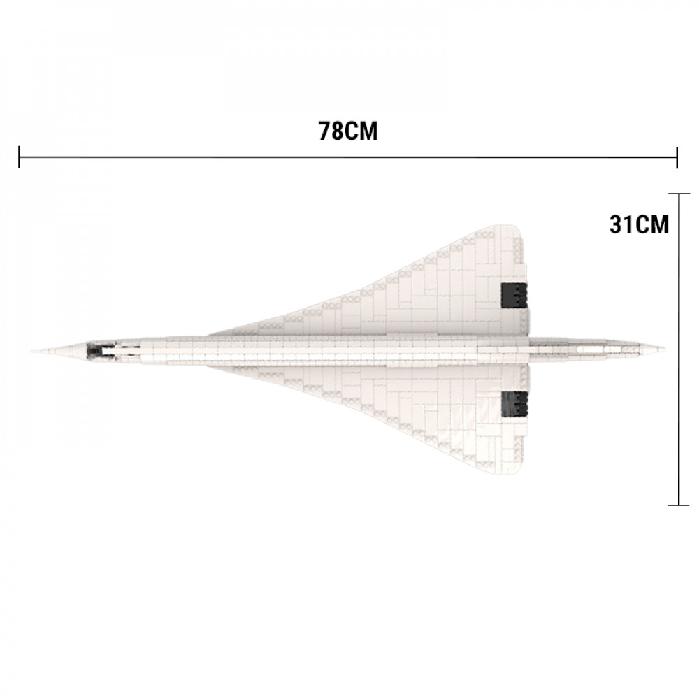 the ultimate 78cm concorde 1465pcs - concorde
