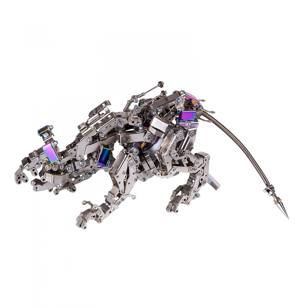 custom 714pcs assembled metal electronic plague-a 3d mecha mouse model ...