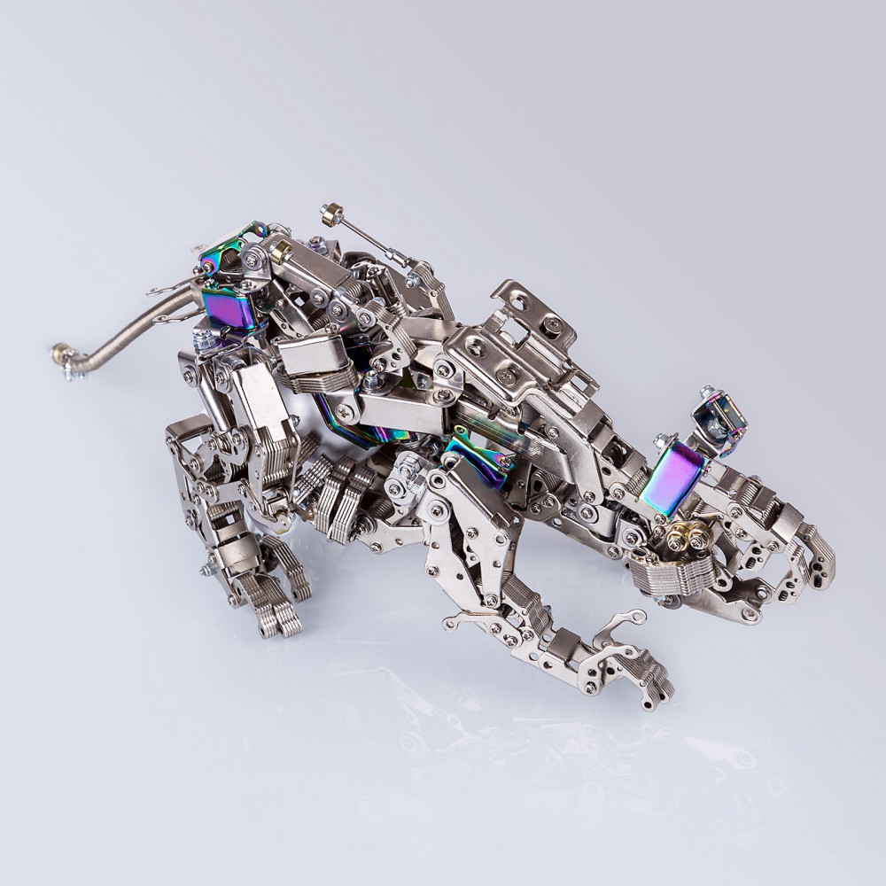 custom 714pcs assembled metal electronic plague-a 3d mecha mouse model ...