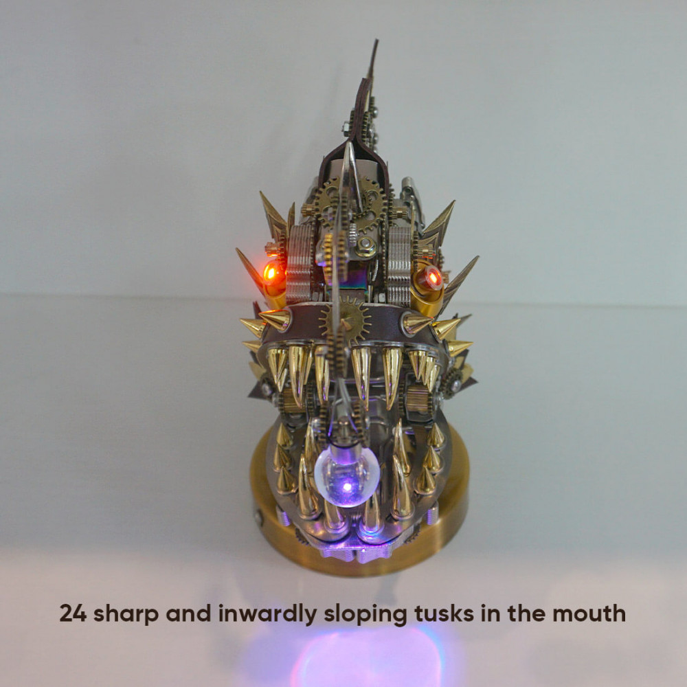 deep-sea steampunk lanternfish 3d diy metal anglerfish model kits with ...