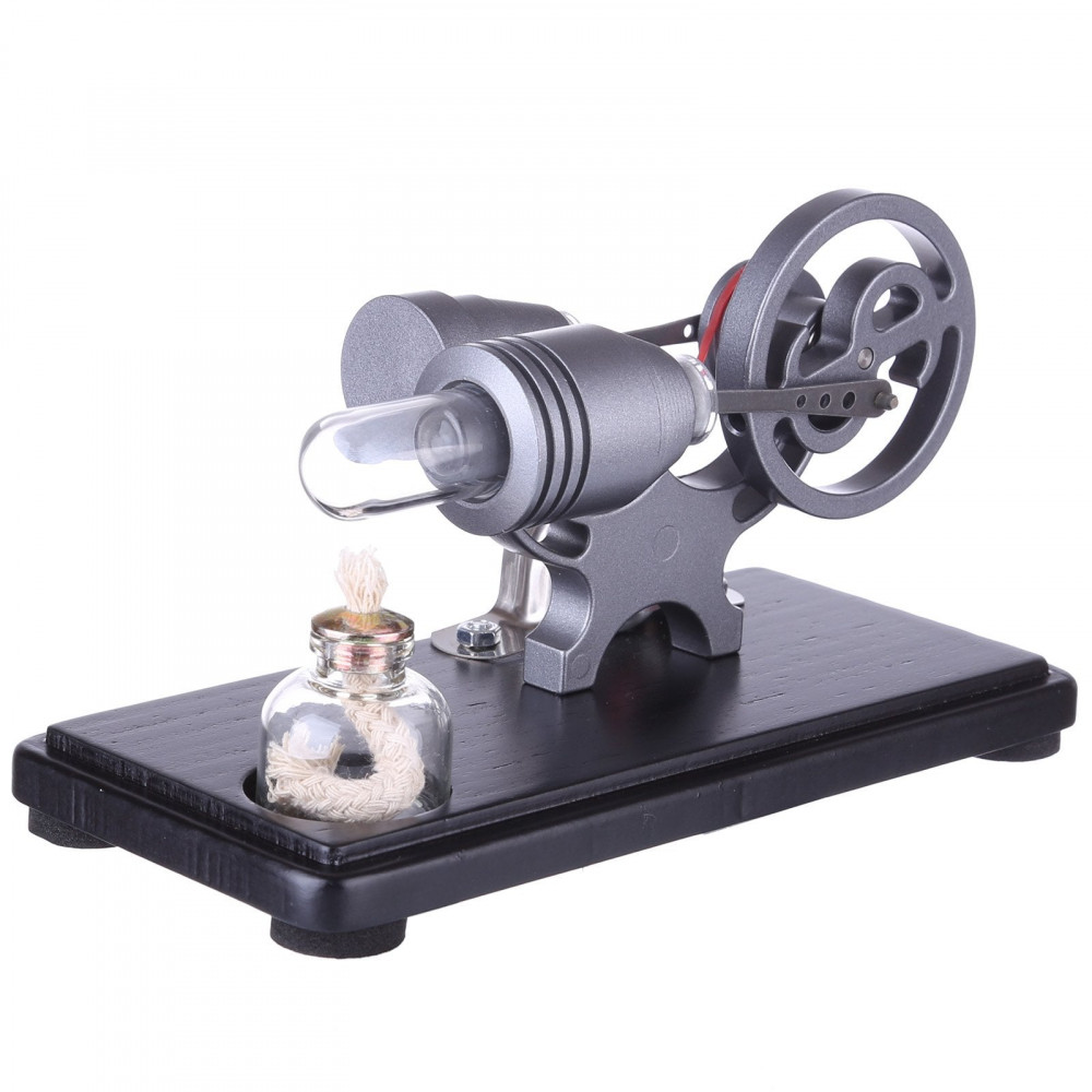 diy γ-shape assembly led stirling engine kit generator sterling model ...