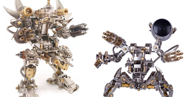 diy 3d metal mechanical fighting mecha model kit taurus berserker ...