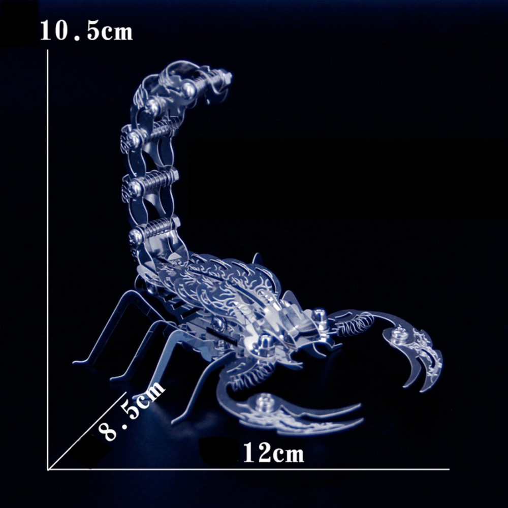 diy 3d metal mini scorpion assembly model kits puzzle toy - diy-3d ...