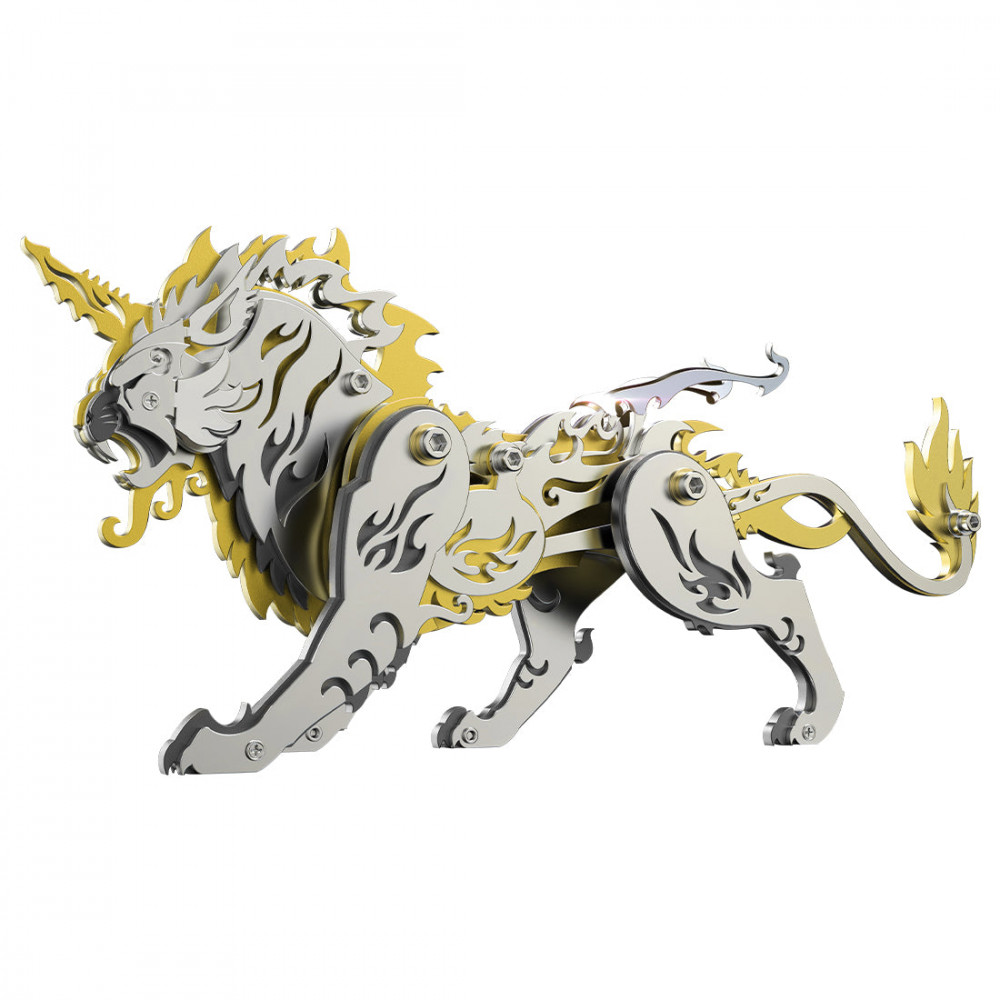 diy assembly ancient chinese tiger beasts 3d metal model kits toy - diy ...