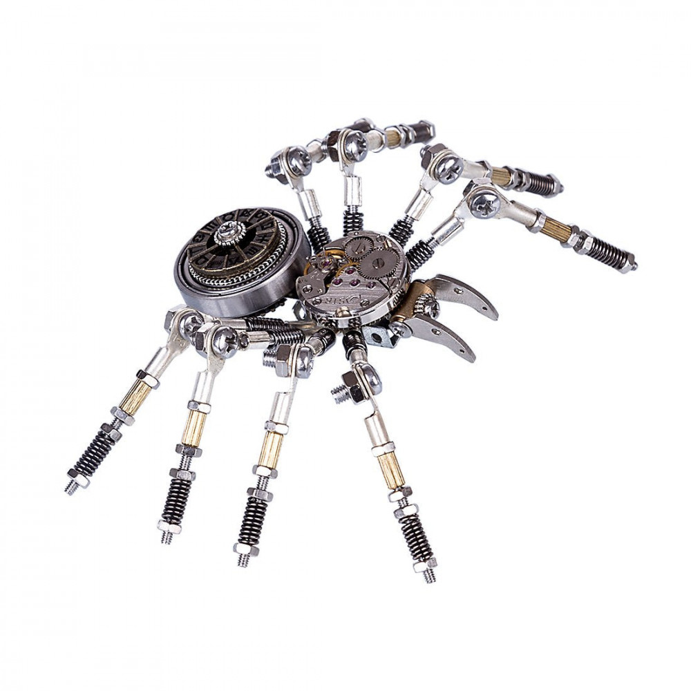 diy assemby metal 3d spider model kit home office decor gift - diy ...