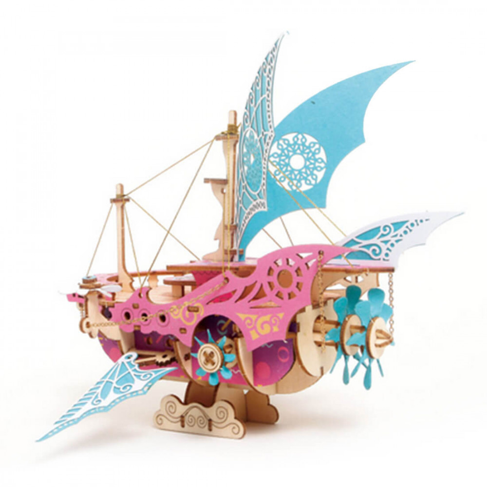 diy fantasy arabian spaceship 3d wooden steampunk boat toy model - diy ...