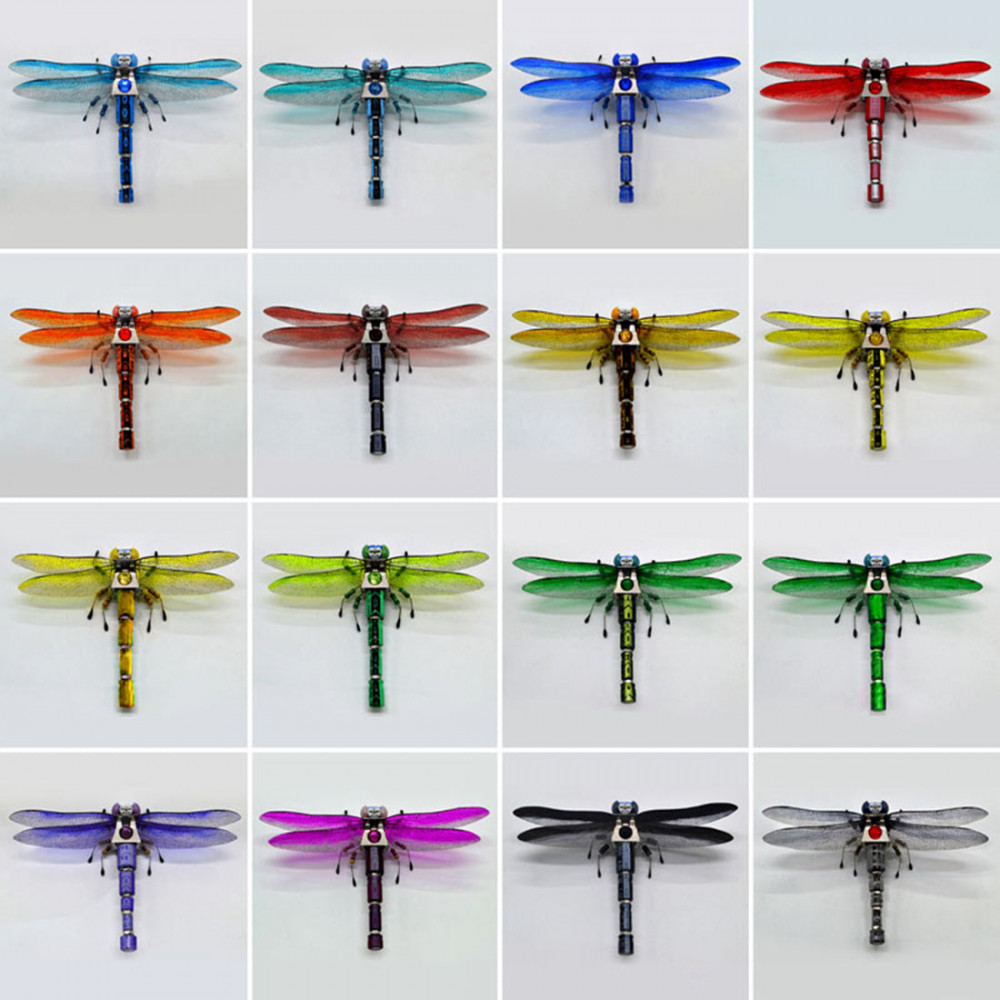 diy gift insect dragonfly assembly model handmade puzzle toys with ...
