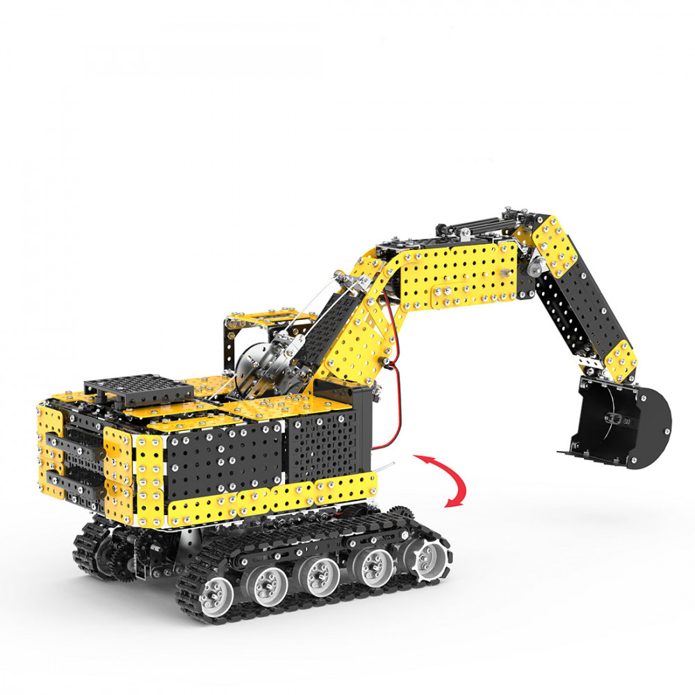 diy metal assembly model 2.4g 12ch simulation engineering construction ...